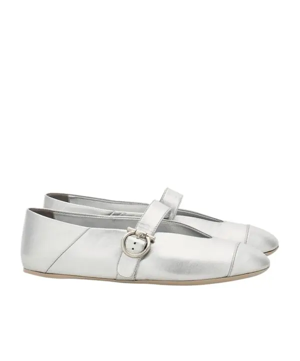 FERRAGAMO Gancini Ballet Flats