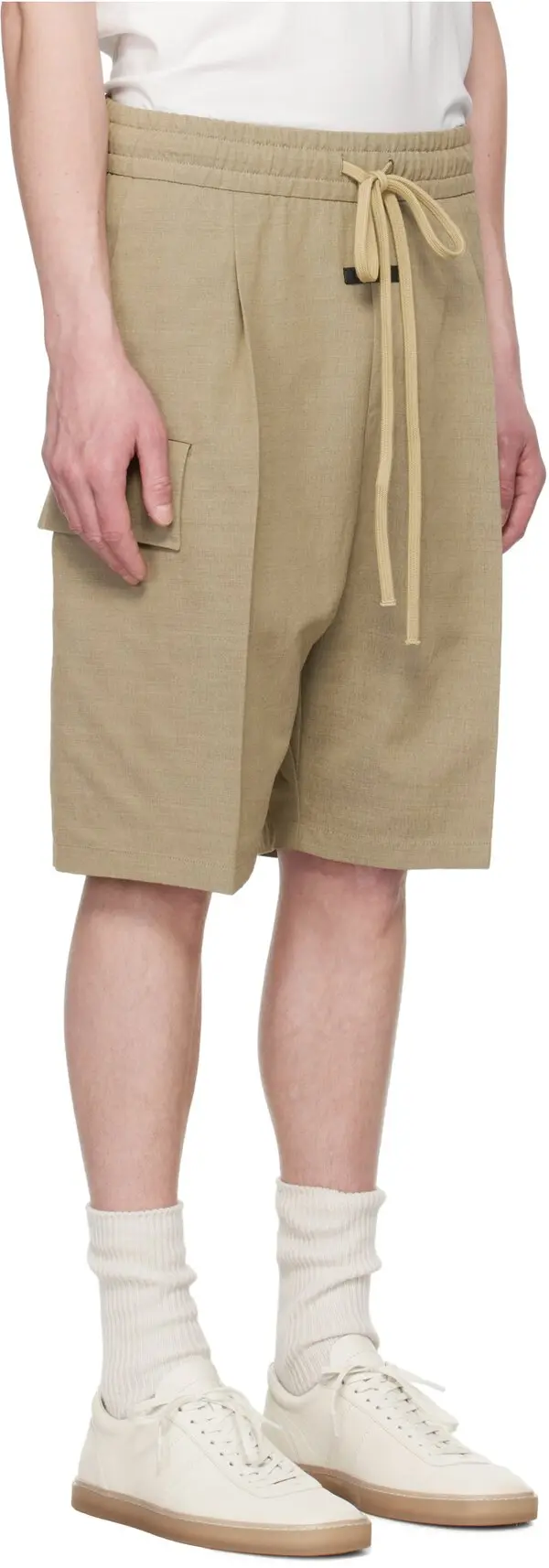 Fear Of God Logo-patch Drawstring Cargo Shorts