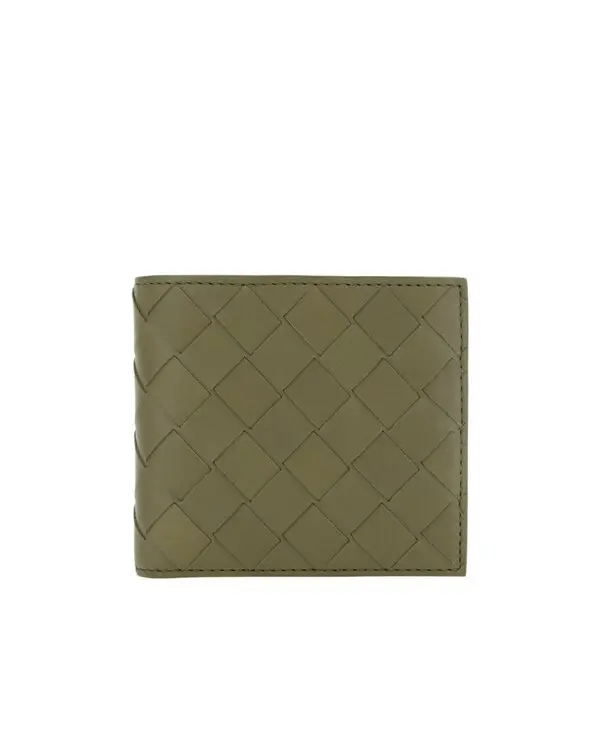 Bottega Veneta Intrecciato Bi-fold Wallet - Green