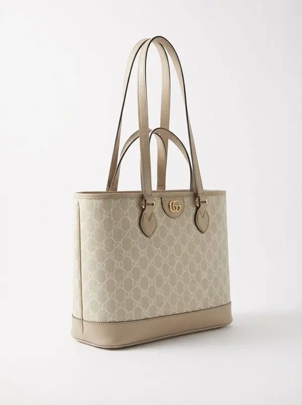 Gucci Ophidia Small Tote Bag - Beige/white