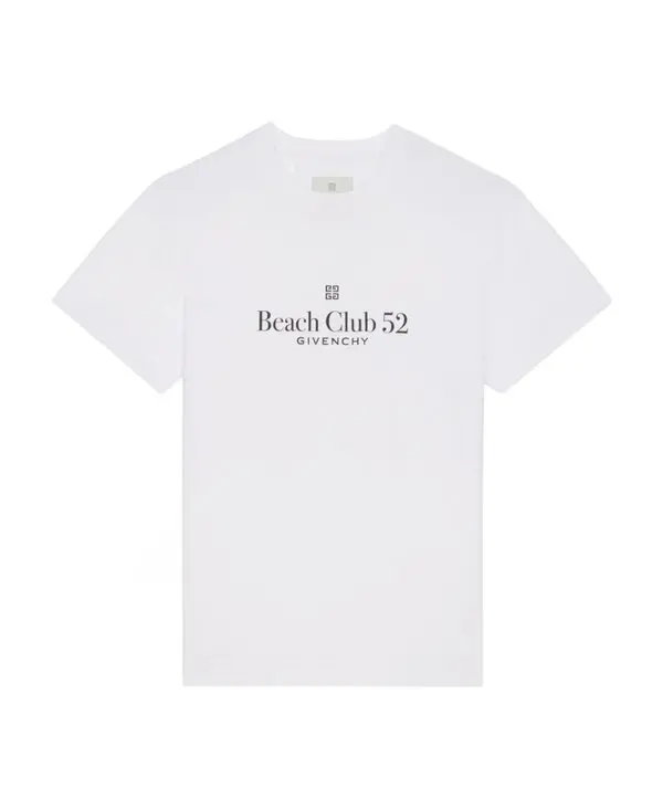 Givenchy Slim Fit T-shirt In Cotton With Logo - White