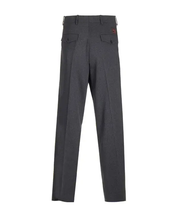Raf Simons Striped Wool-blend Pants