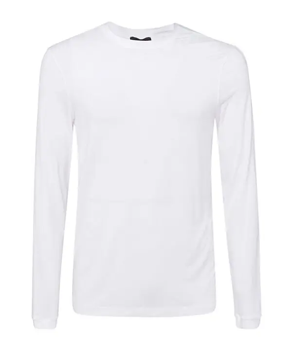 Giorgio Armani Crewneck Long-sleeved T-shirt - White