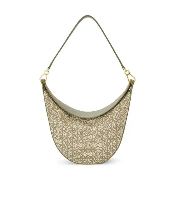 Loewe Luna Bag In Anagram Jacquard And Classic Calfskin