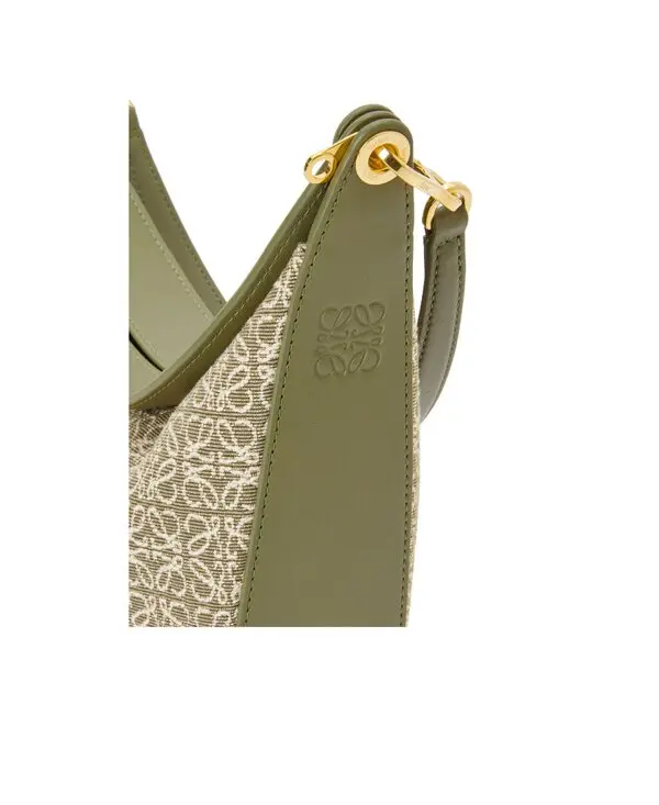 Loewe Luna Bag In Anagram Jacquard And Classic Calfskin