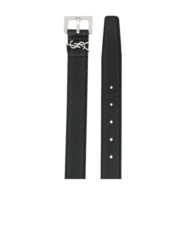 Saint Laurent Logo Square Buckle Belt