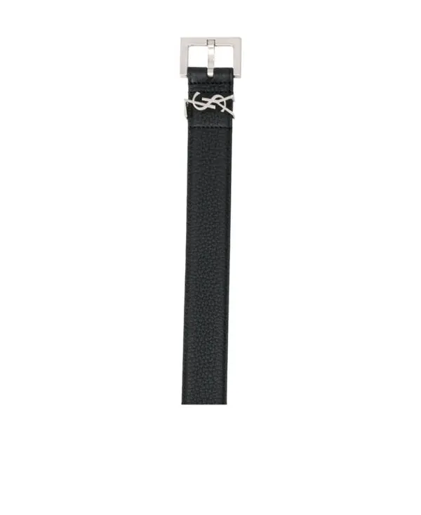 Saint Laurent Logo Square Buckle Belt