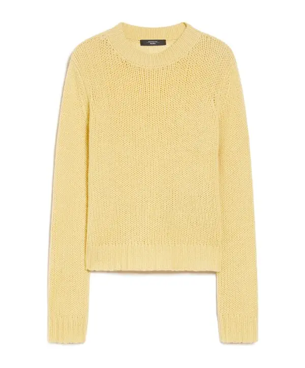 Max Mara Dalida Crewneck Jumper - Yellow