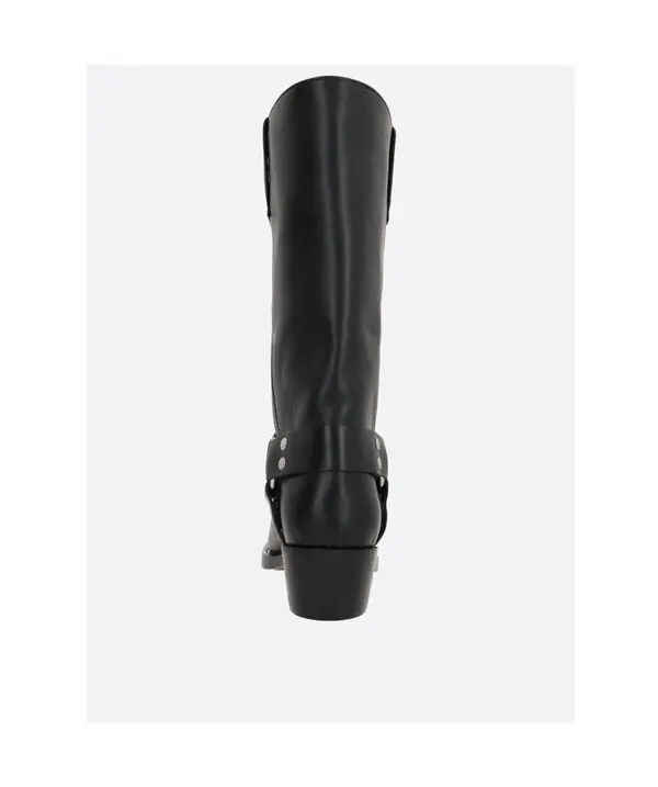 Paris Texas Square Toe Studded Ankle Boots