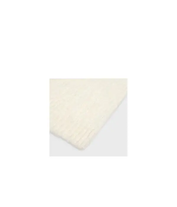 Celine Fair Isle Scarf In Alpaca Wool Pointelle