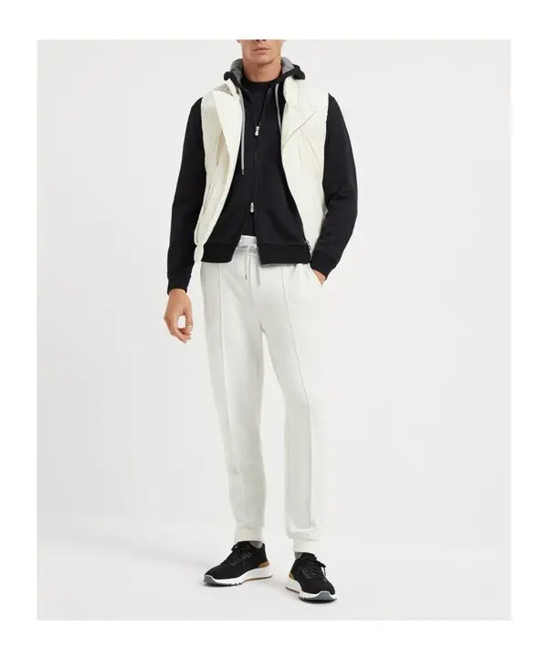 Brunello Cucinelli Mock-neck Cotton T-shirt
