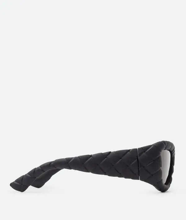 Bottega Veneta Intrecciato Rectangular Sunglasses