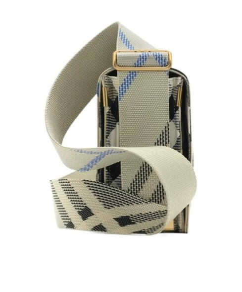 Burberry Checked Foldover Crossbody Bag - Moss Color