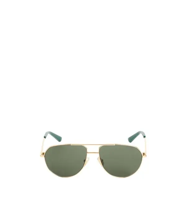 Bottega Veneta Split Rectangular Sunglasses - Green