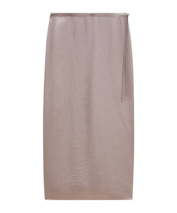 Filippa K Crinkled Pencil Skirt - Nude