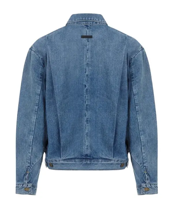 Fear Of God Drop Shoulder Zipped Denim Jacket