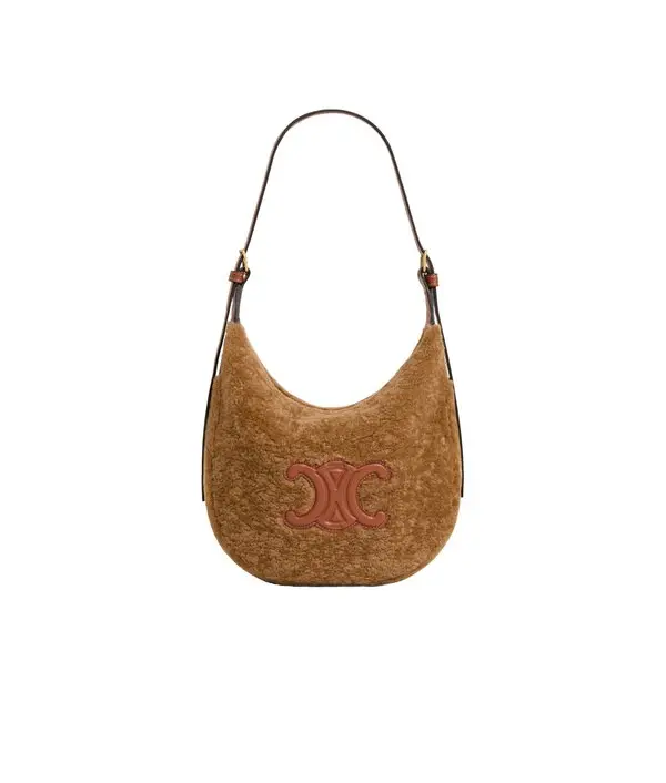 Celine Small Heloïse Bag In Shearling And Calfskin