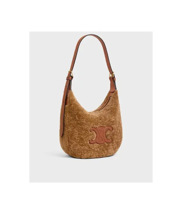 Celine Small Heloïse Bag In Shearling And Calfskin