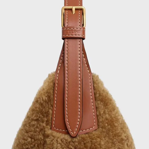 Celine Small Heloïse Bag In Shearling And Calfskin
