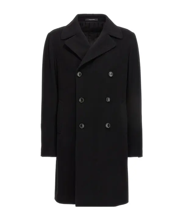 Tagliatore Arden Double-breasted Coat - Black