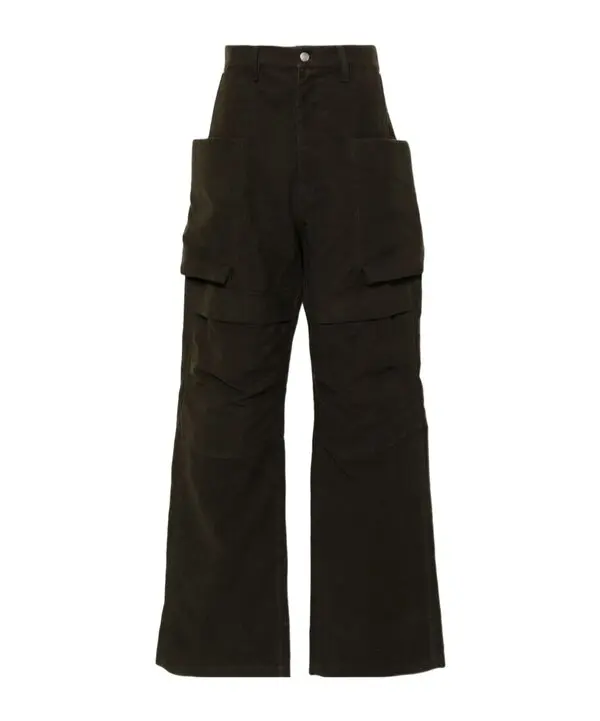 Rick Owens Straight-leg Cargo Trousers - Forest Color