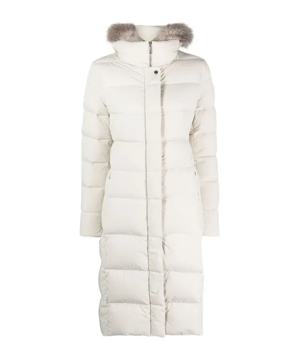 MOORER Coats Ivory