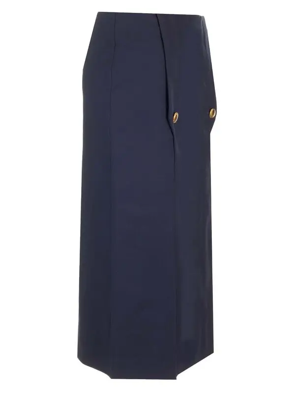 Chloé Slit Detail Midi Skirt