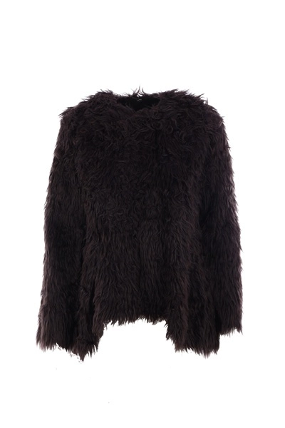 Comme Des Garçons Long Sleeve Furry Sweater - Black