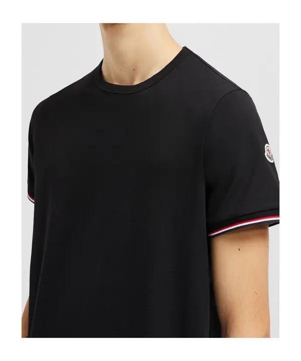 Moncler Striped Trim Crewneck T-shirt