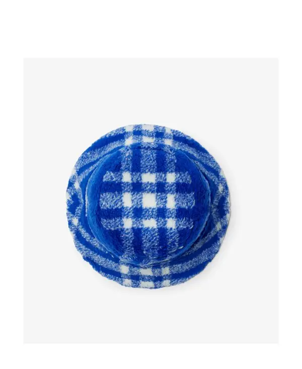 Burberry Plaid-check Pattern Felted Bucket Hat