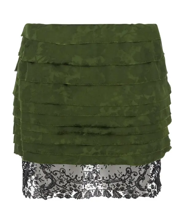 Saint Laurent Patterned Skirt