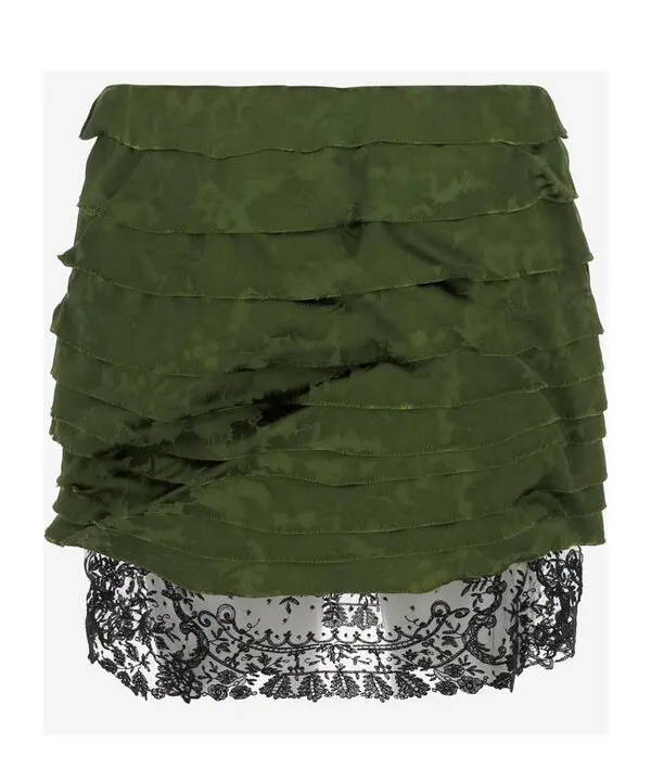 Saint Laurent Patterned Skirt