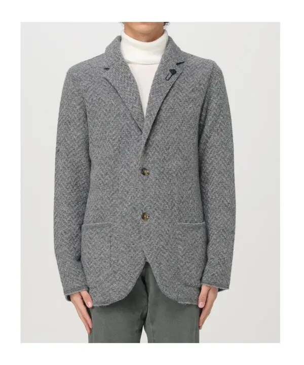 LARDINI Brooch-detailed Tailored Blazer