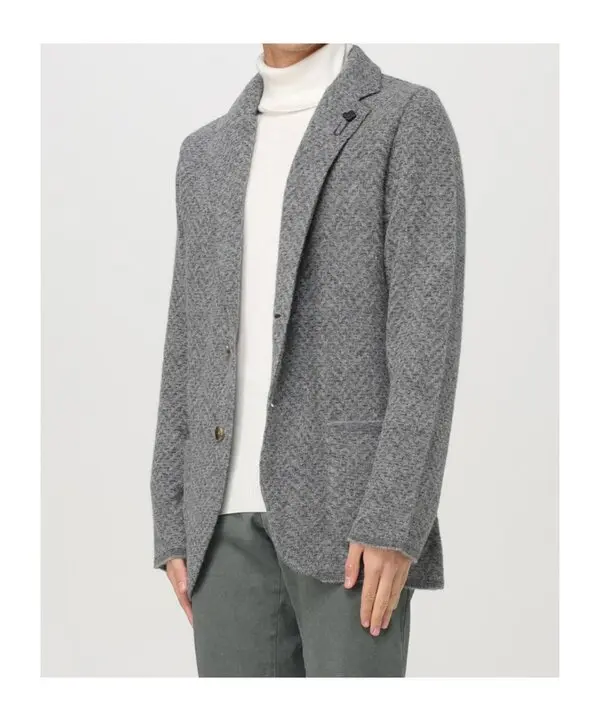LARDINI Brooch-detailed Tailored Blazer