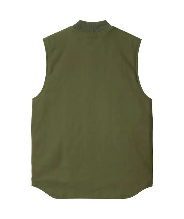 Carhartt Work In Progress Logo Patch Zipped Gilet