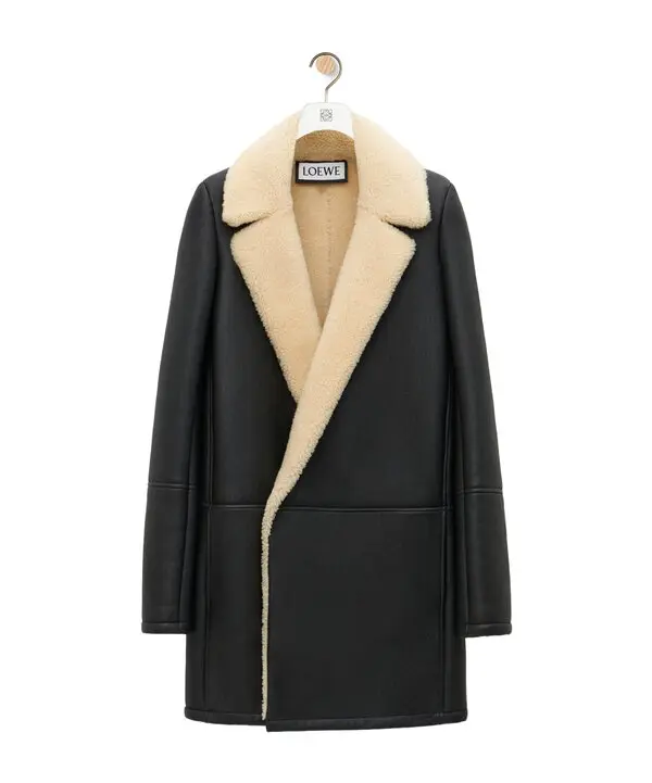 Loewe Coat In Shearling