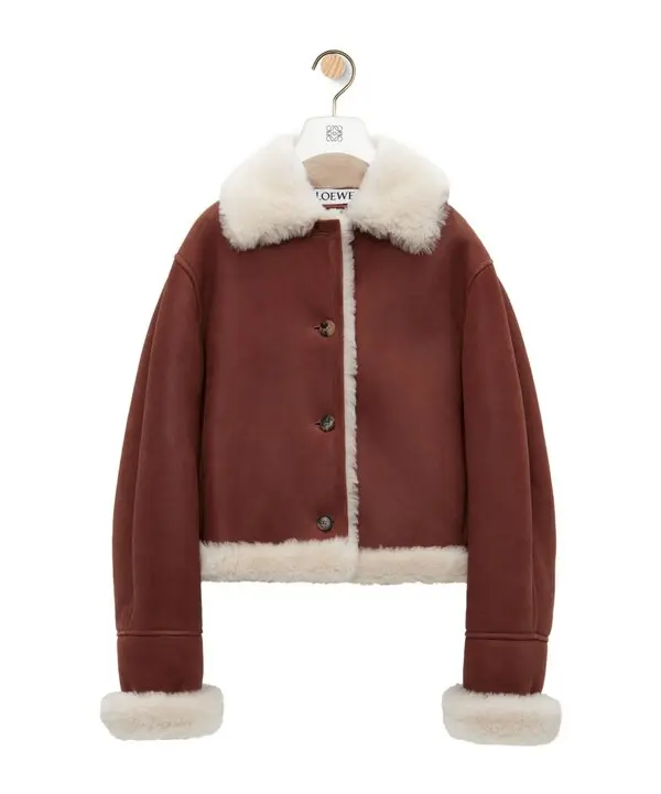 Loewe Long-sleeved Button-up Jacket - White/brown