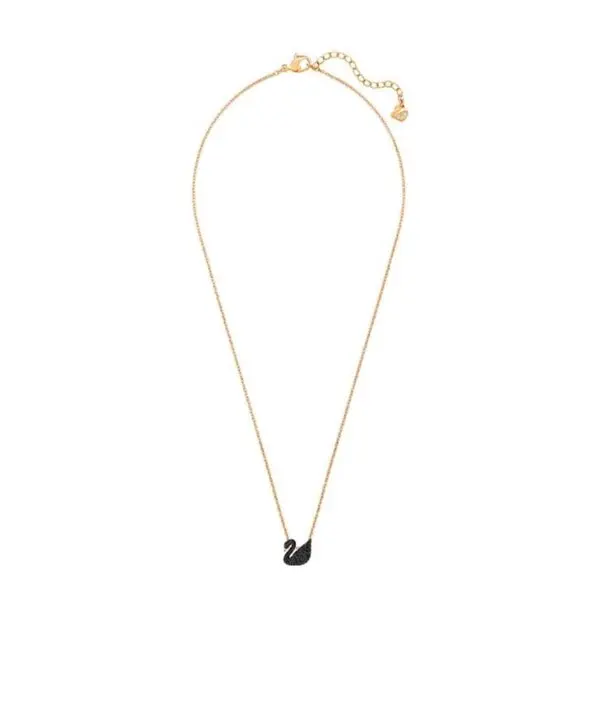 SWAROVSKI Black Swan Pendant Necklace - Yellow