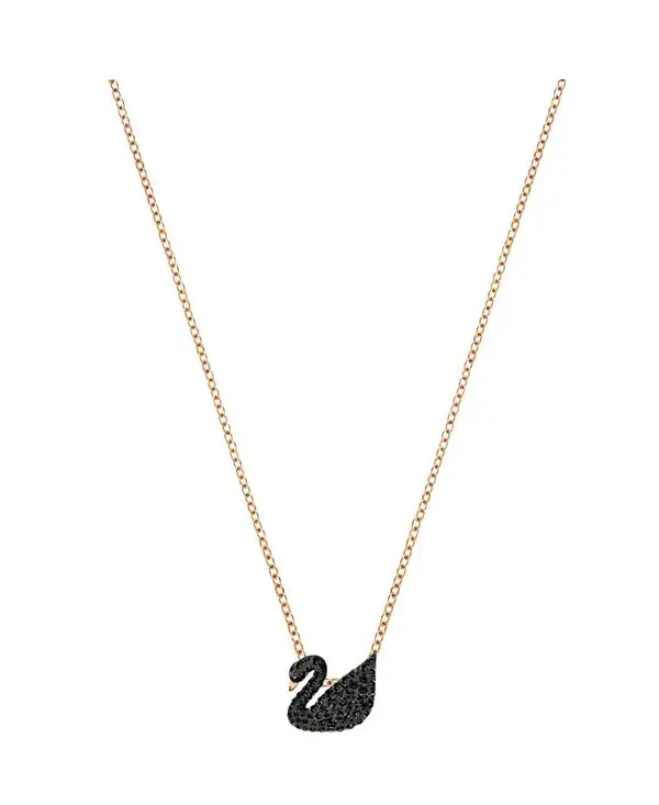 SWAROVSKI Black Swan Pendant Necklace
