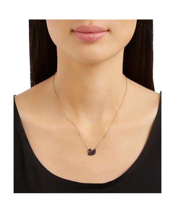 SWAROVSKI Black Swan Pendant Necklace