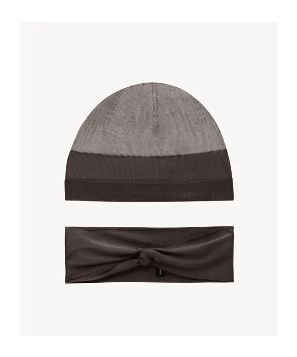 Saint Laurent Knit Hat, Headband, And Choker Set
