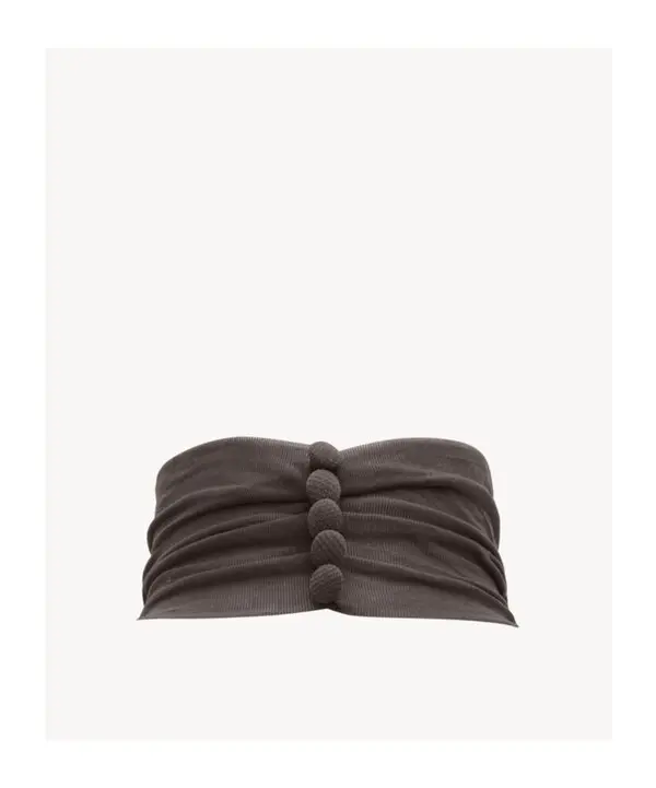 Saint Laurent Knit Hat, Headband, And Choker Set