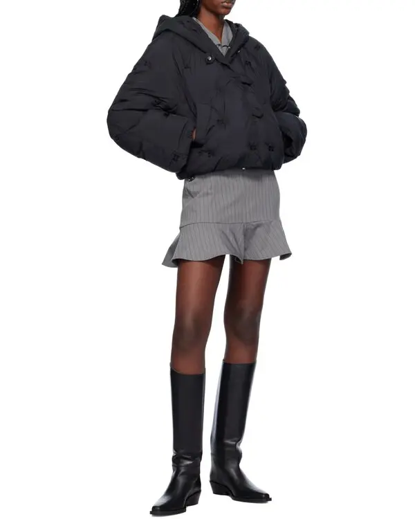 GANNI Short Tech Puffer Jacket