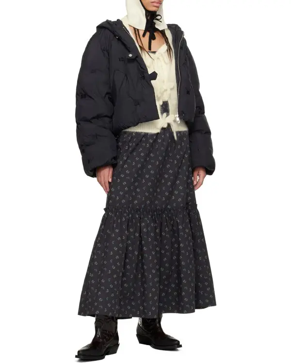 GANNI Short Tech Puffer Jacket