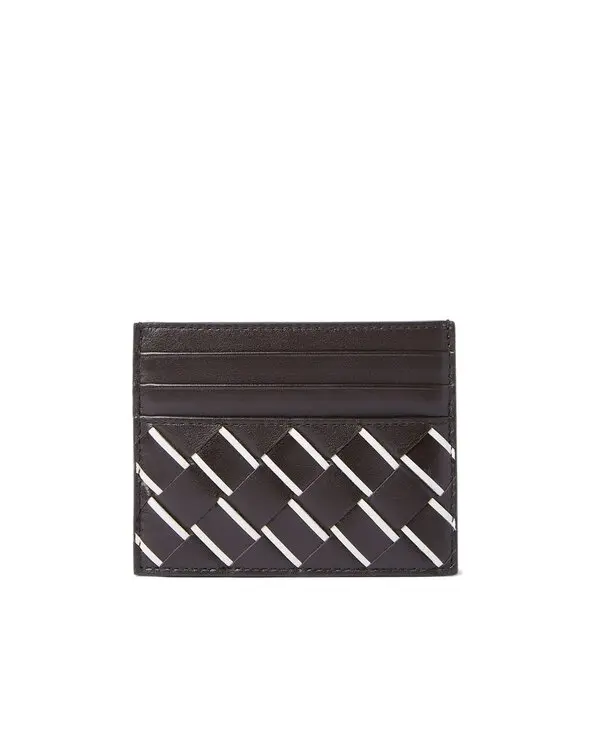 Bottega Veneta Intrecciato Credit Card Case - Black