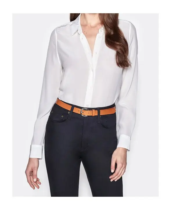 Equipment Button-up Long Sleeve Top