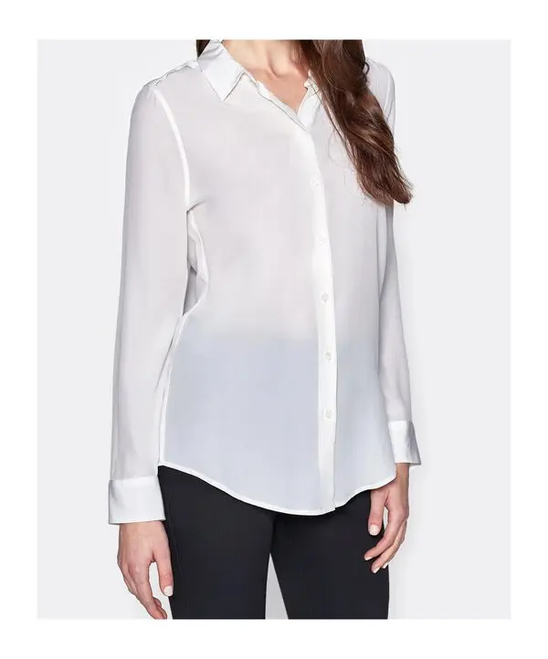 Equipment Button-up Long Sleeve Top