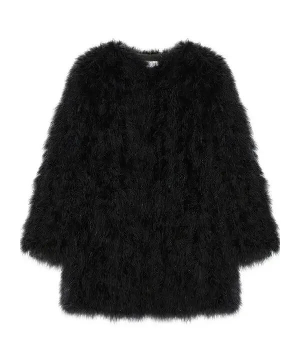 YVES SALOMON Feather Jacket - Black