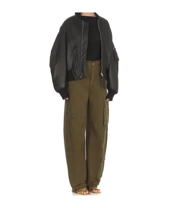 DARKPARK Distressed Wide-leg Cargo Jeans