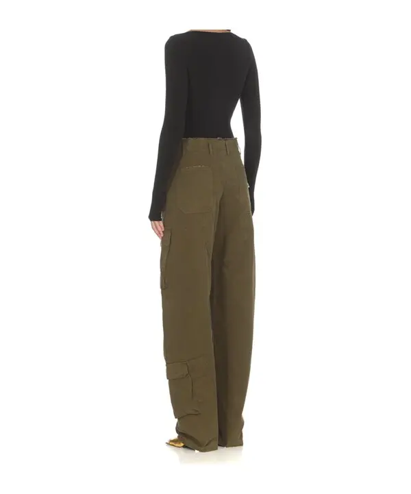 DARKPARK Distressed Wide-leg Cargo Jeans